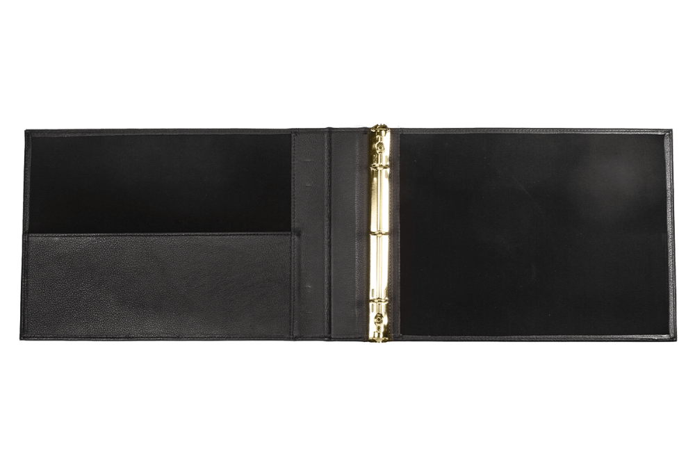 Leather 3-Ring Binder for Deskset | Checkworks