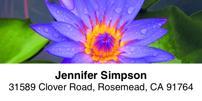 Fresh Flowers 2-Line Address Label | Checkworks