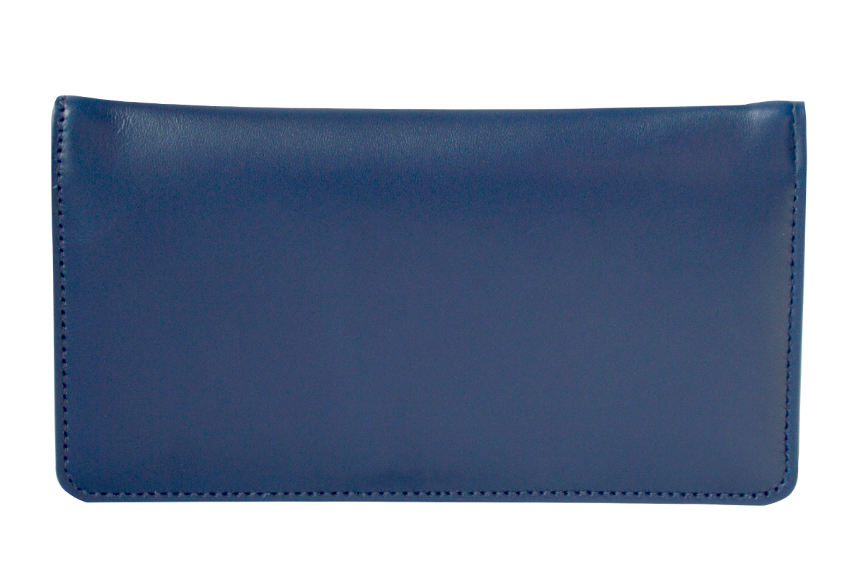 Blue Sapphire Leather Personal Checkbook Cover-á| CheckWorks