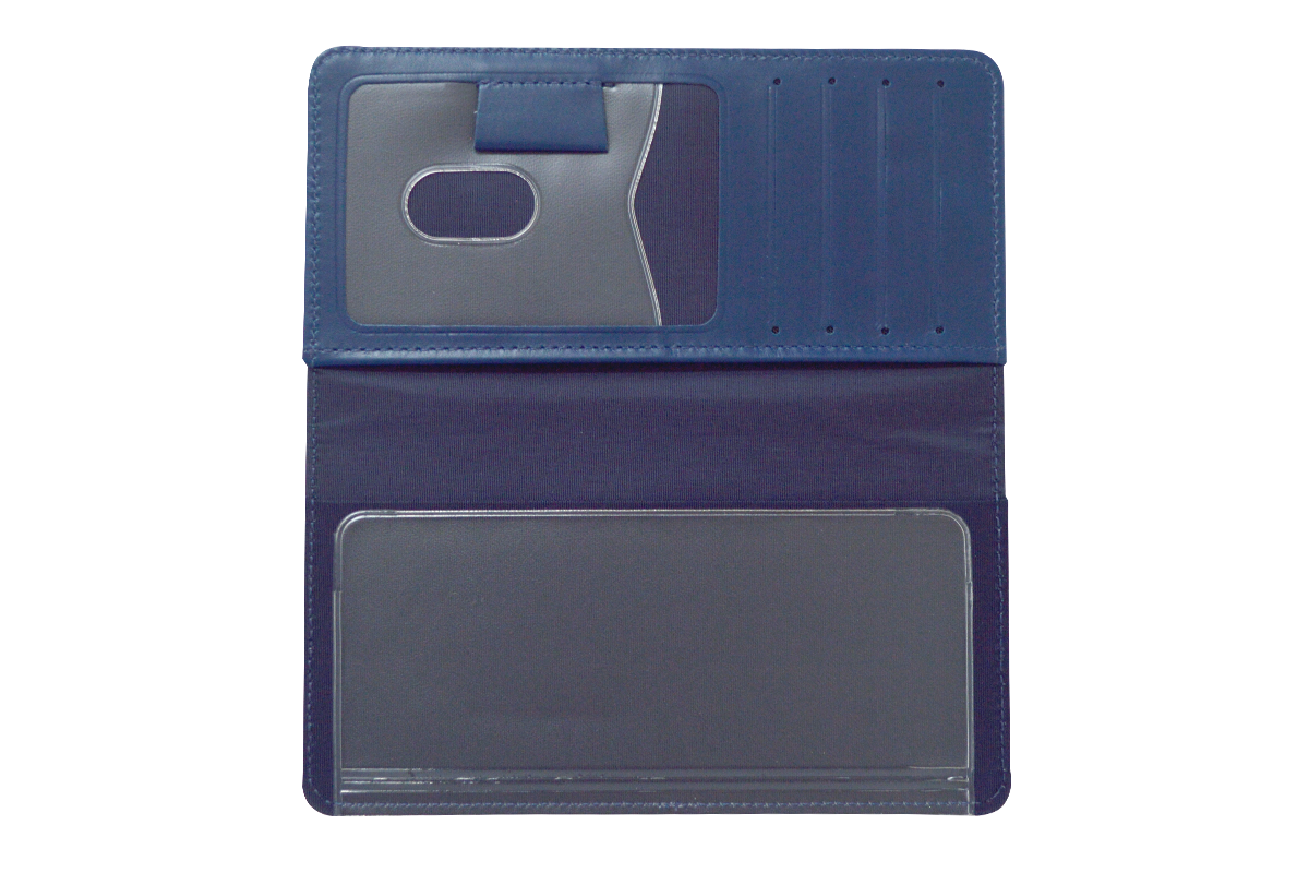 Blue Sapphire Leather Personal Checkbook Cover-á| CheckWorks