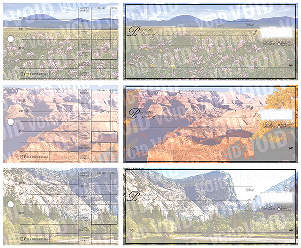 Desk Checks with Binder - 3 to a page - CheckWorks