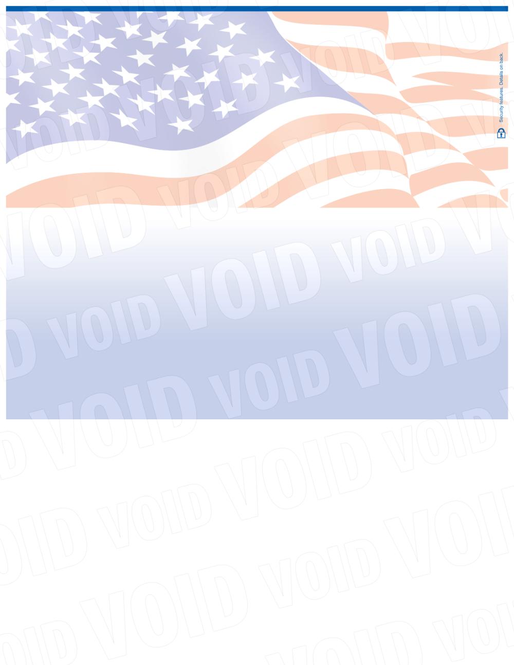 Flag Laser Business Checks - Top| Checkworks