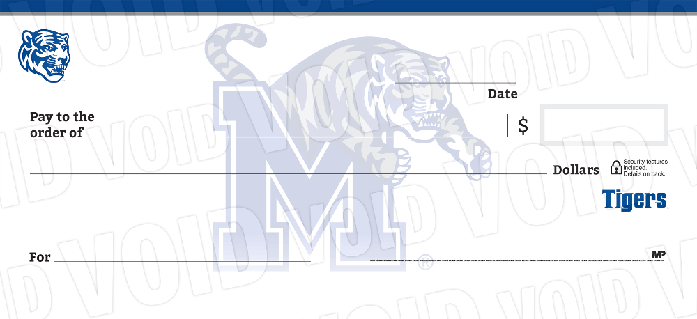 University of Memphis Collegiate Checks | Checkworks