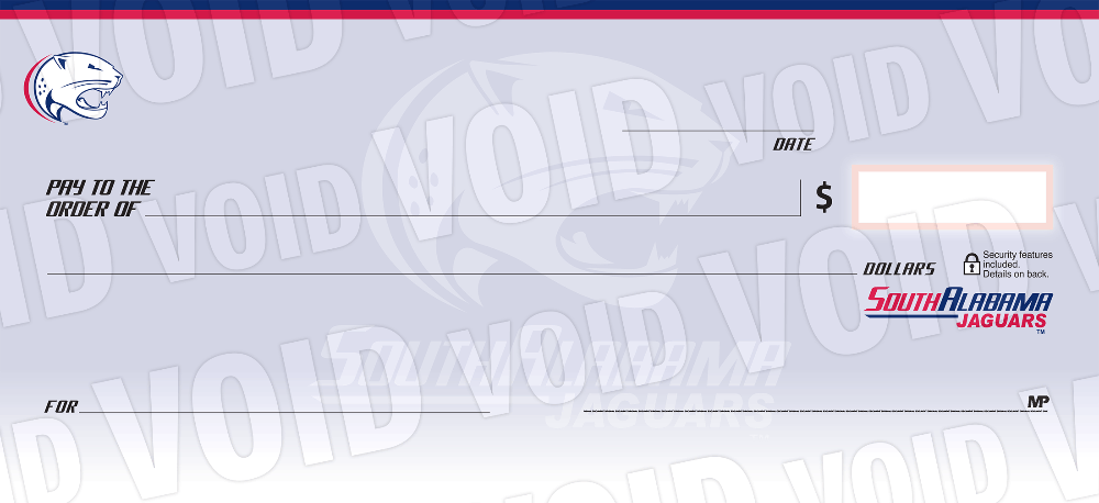 University of South Alabama Collegiate Checks | Checkworks