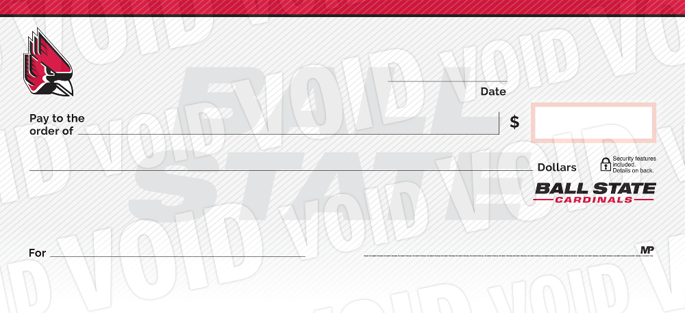 Ball State University Collegiate Checks | Checkworks