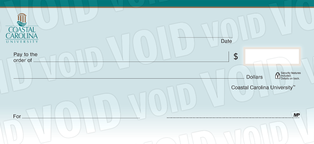Coastal Carolina University Collegiate Checks | Checkworks