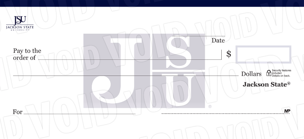Jackson State University Collegiate Checks | Checkworks