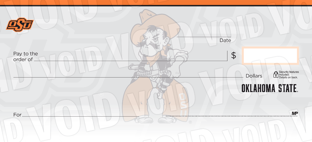 Oklahoma State University Collegiate Checks | Checkworks