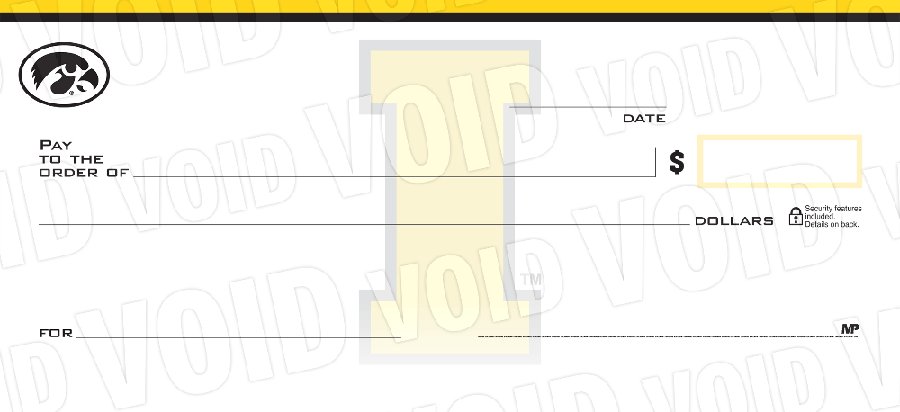 University of Iowa Collegiate Checks | Checkworks