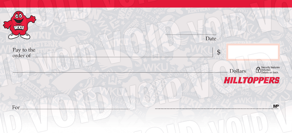 Western Kentucky University Collegiate Checks | Checkworks