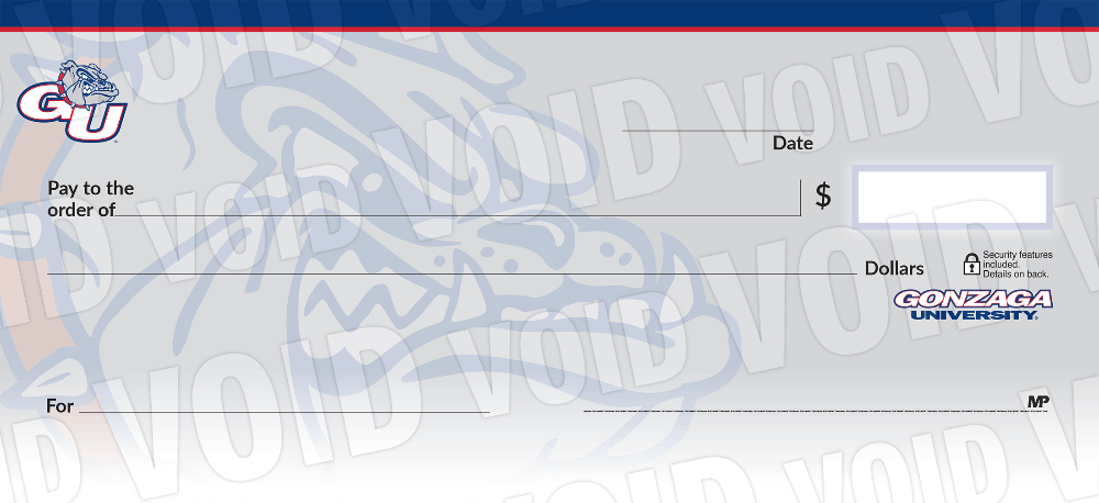 Gonzaga University Collegiate Checks | Checkworks