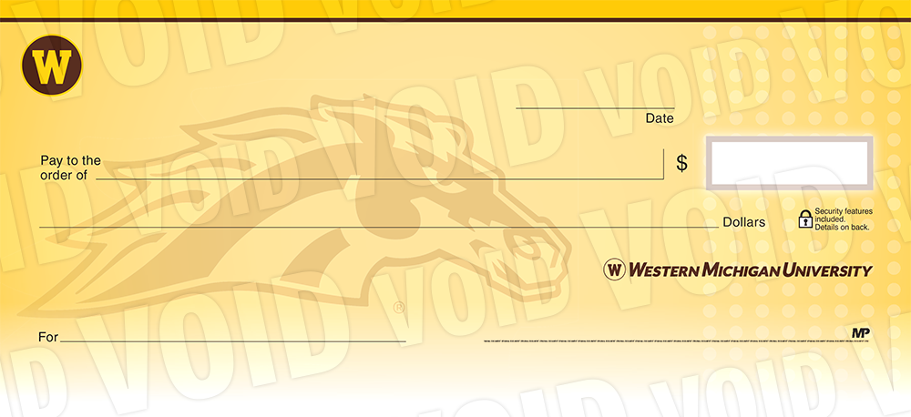 Western Michigan University Collegiate Checks | Checkworks