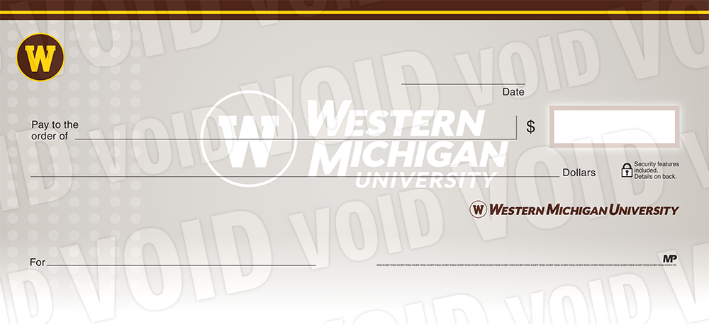 Western Michigan University Collegiate Checks | Checkworks