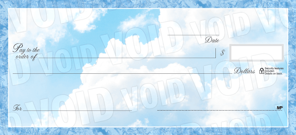 Blue Cloud Personal Checks | Checkworks