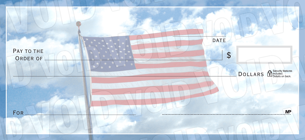 American Flag Personal Checks | Checkworks