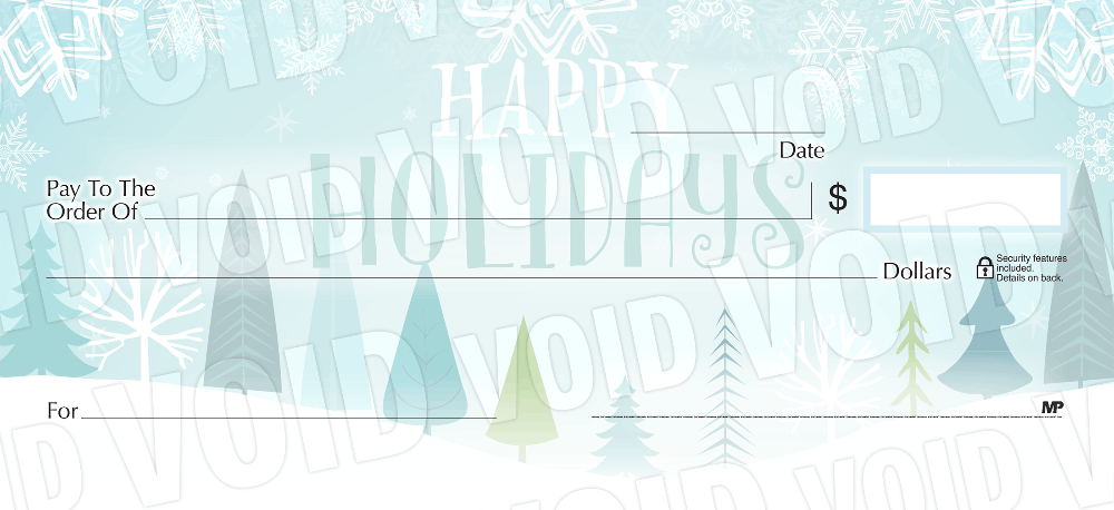 Happy Holidays Personal Checks | CheckWorks