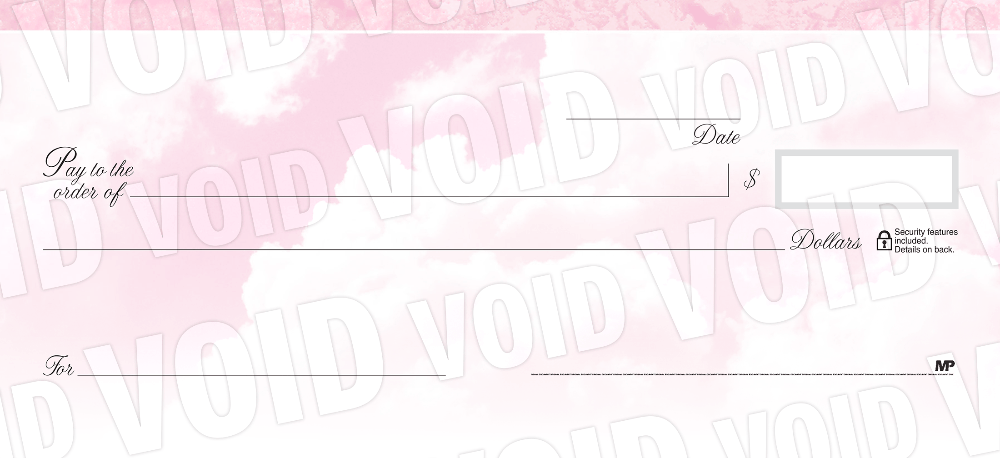 Skies of Pink Personal Checks | Checkworks