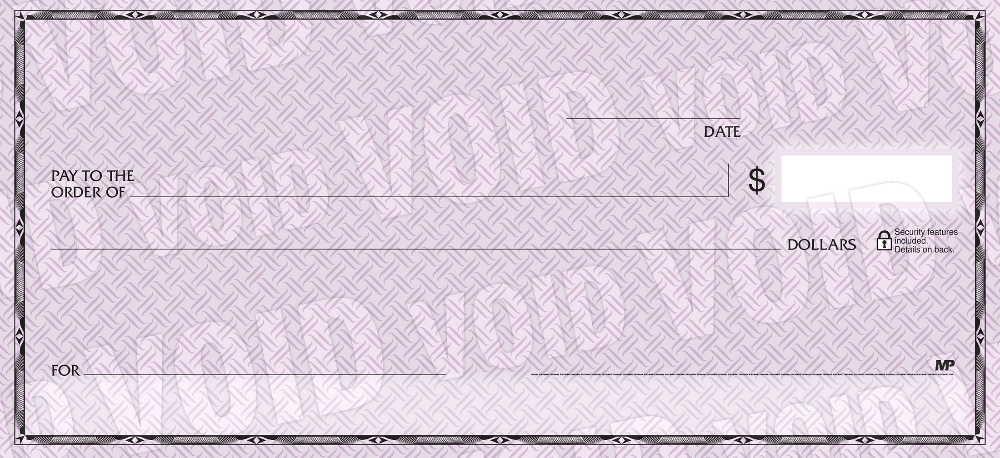 Classic Safety Purple Personal Checks | Checkworks