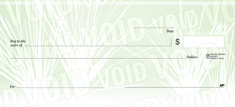 Green Grass Memories Checks with Free Shipping | Checkworks